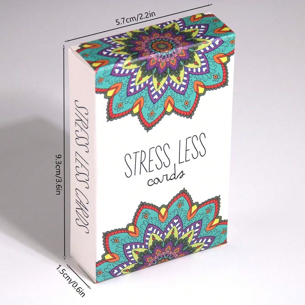 Stress Less Cards - 50 Mindfulness & Meditation Exercises - Helps ...