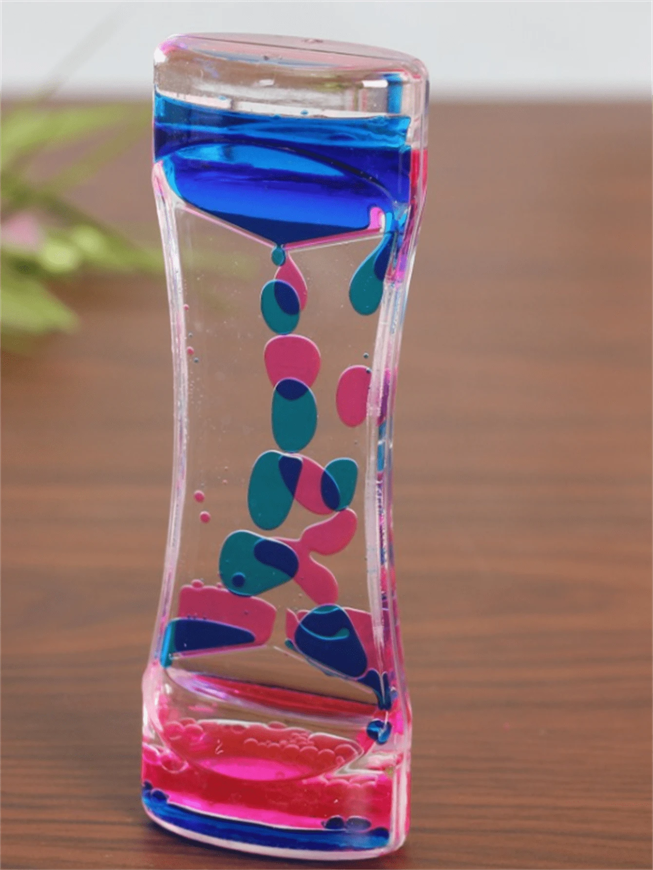 1PC Iquid Motion Bubbler For Adults, Hourglass Liquid Bubbler, Timer ...