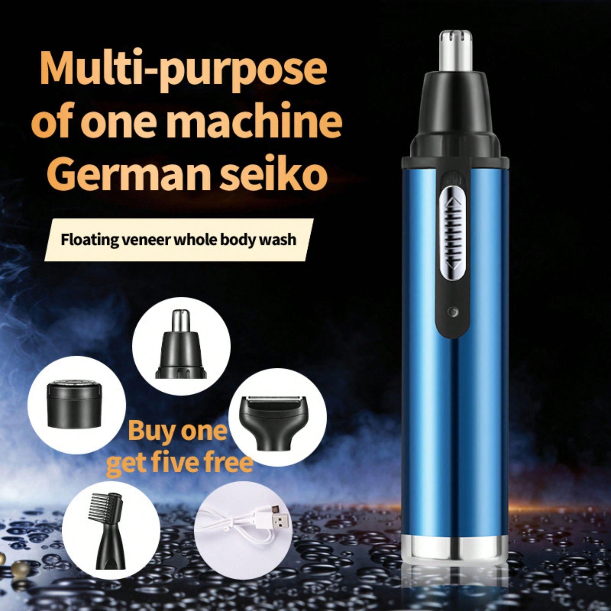 4in1 Rechargeable Shaver/Hair Clipper/Nose Trimmer/Eyebrow Trimmer ...