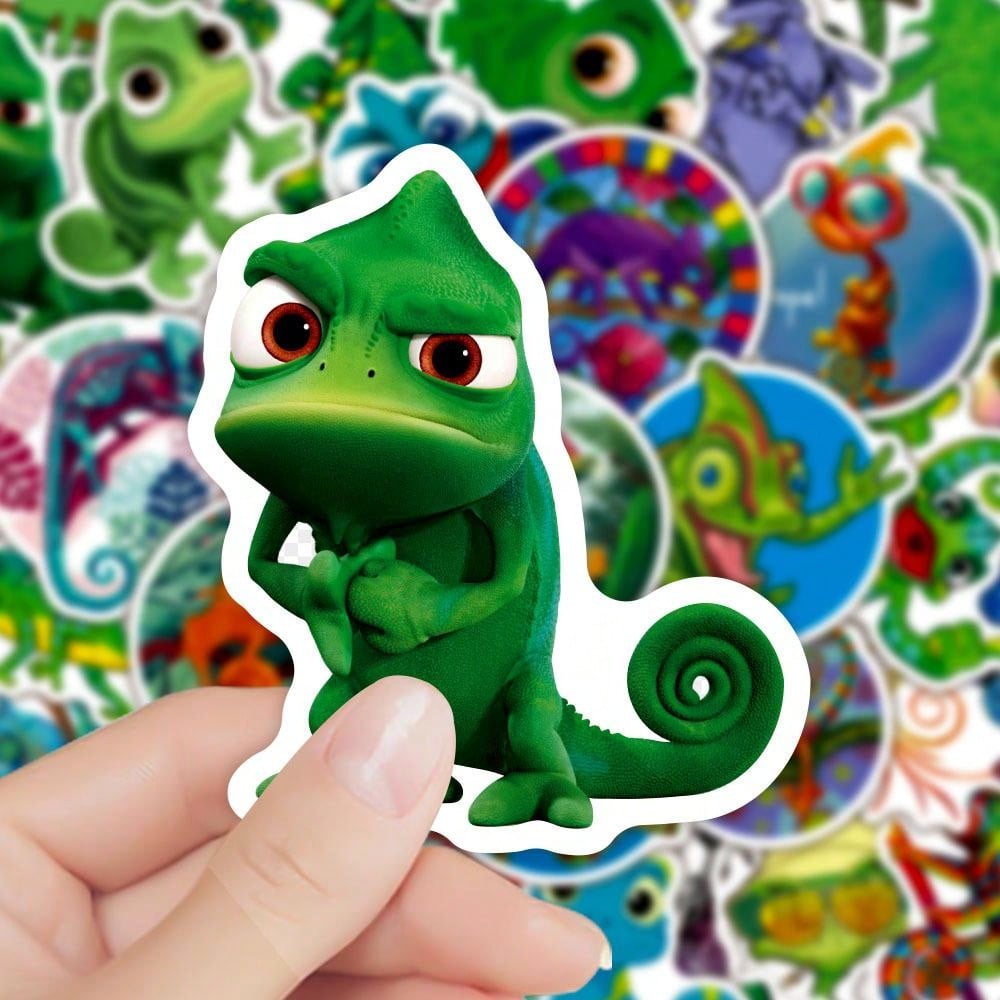 Set Of 50 Cute Animal Lizard Graffiti Stickers For Water Bottles, Bikes ...