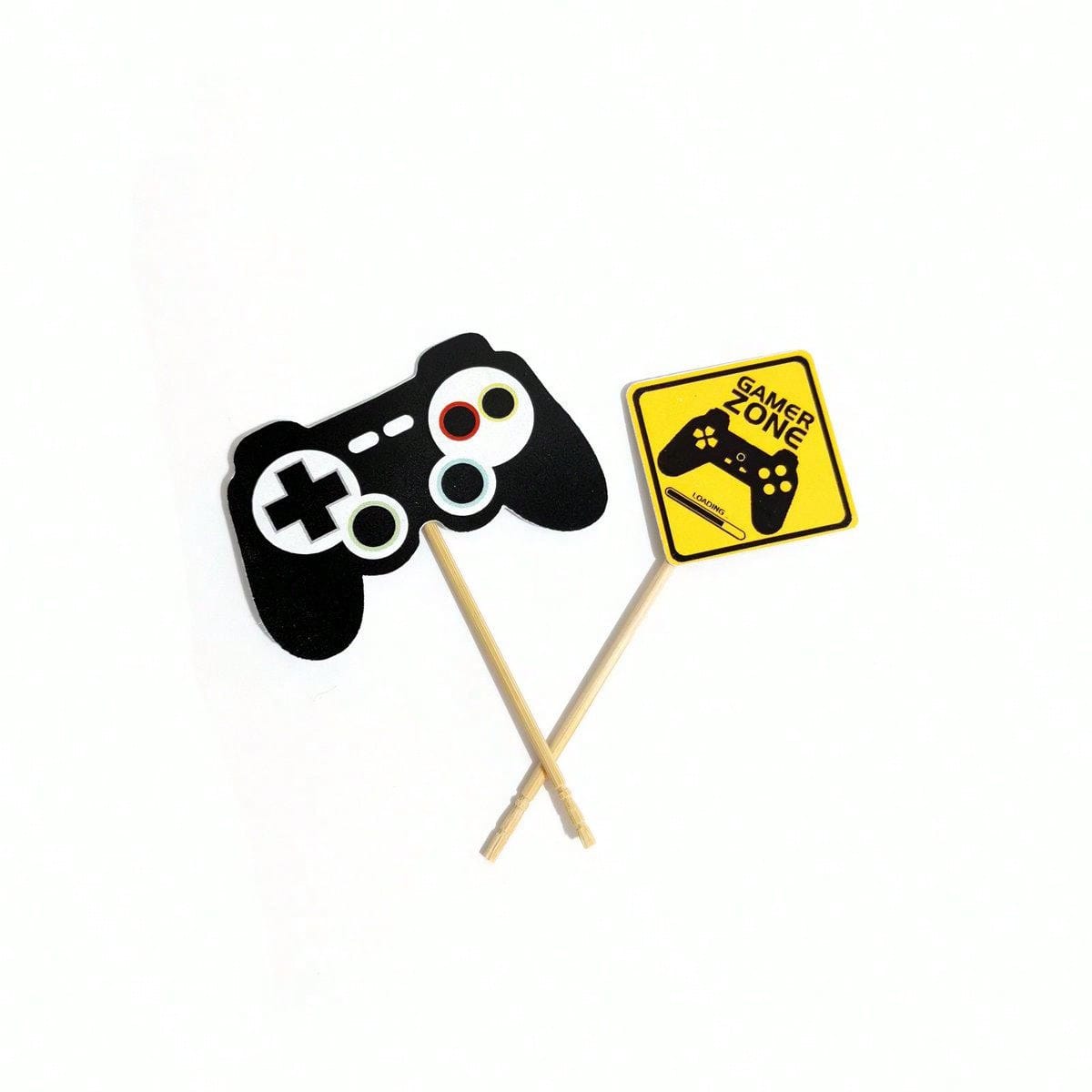 Gaming Themed Birthday Cake Topper Decoration, Game Controller Gamer ...