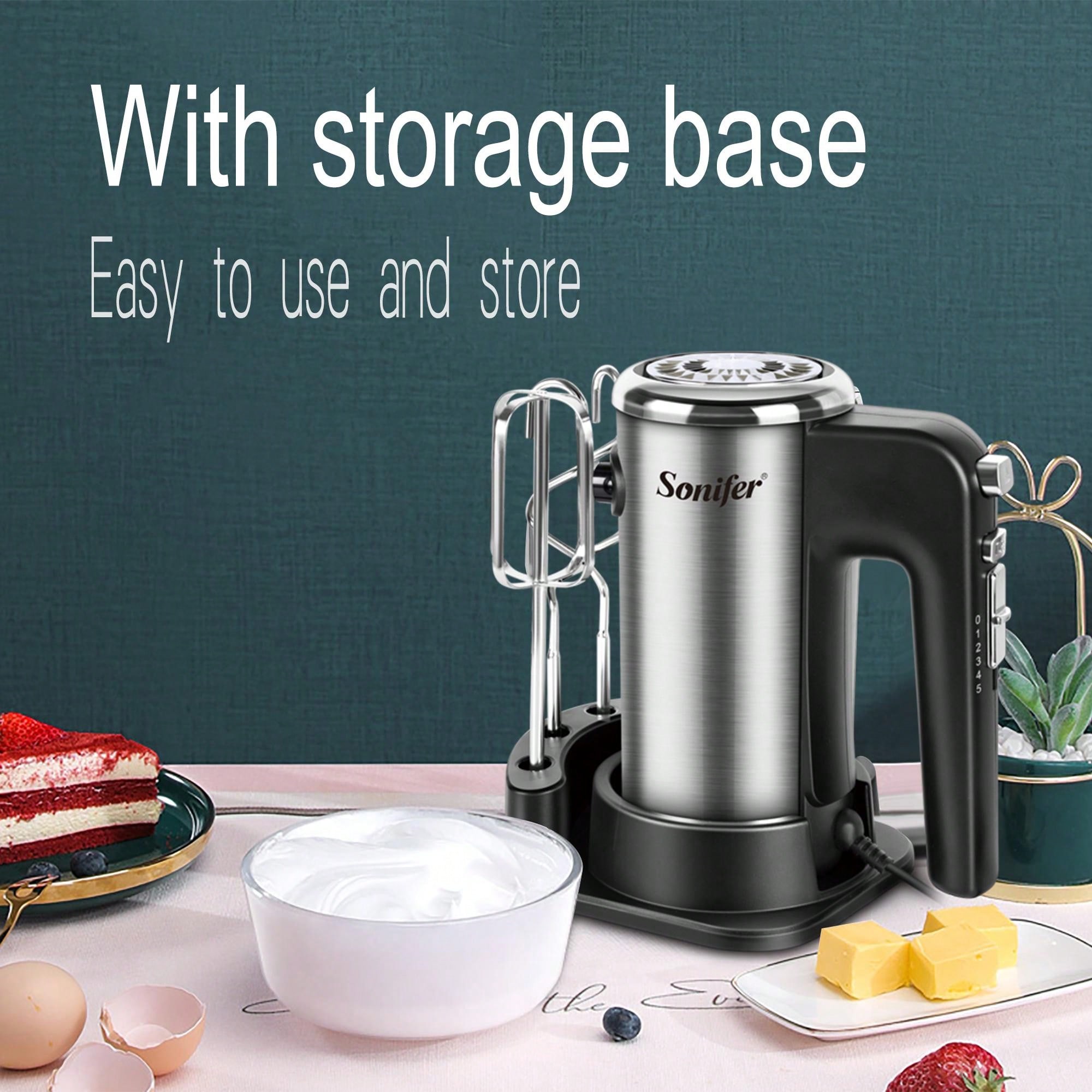 Sonifer Hand Mixer .Copper Motor .5 Speed Control With Turbo .With ...