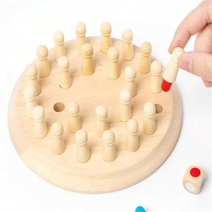 1 Set Of Wooden Memory Stick Game, Matchstick Memory Game, Intelligent ...