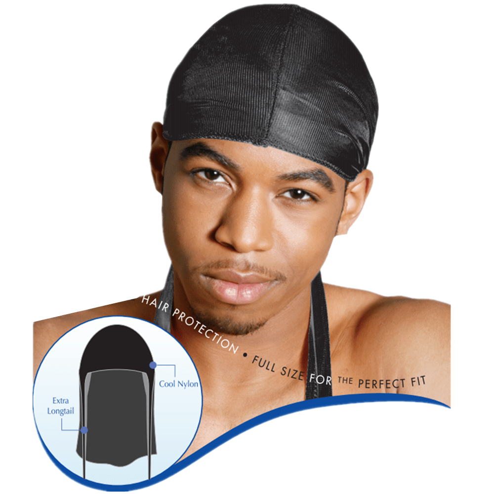 Satin Durag For Men Bandana Satin Du Rag Silk Doo Rag—Full Size For The ...