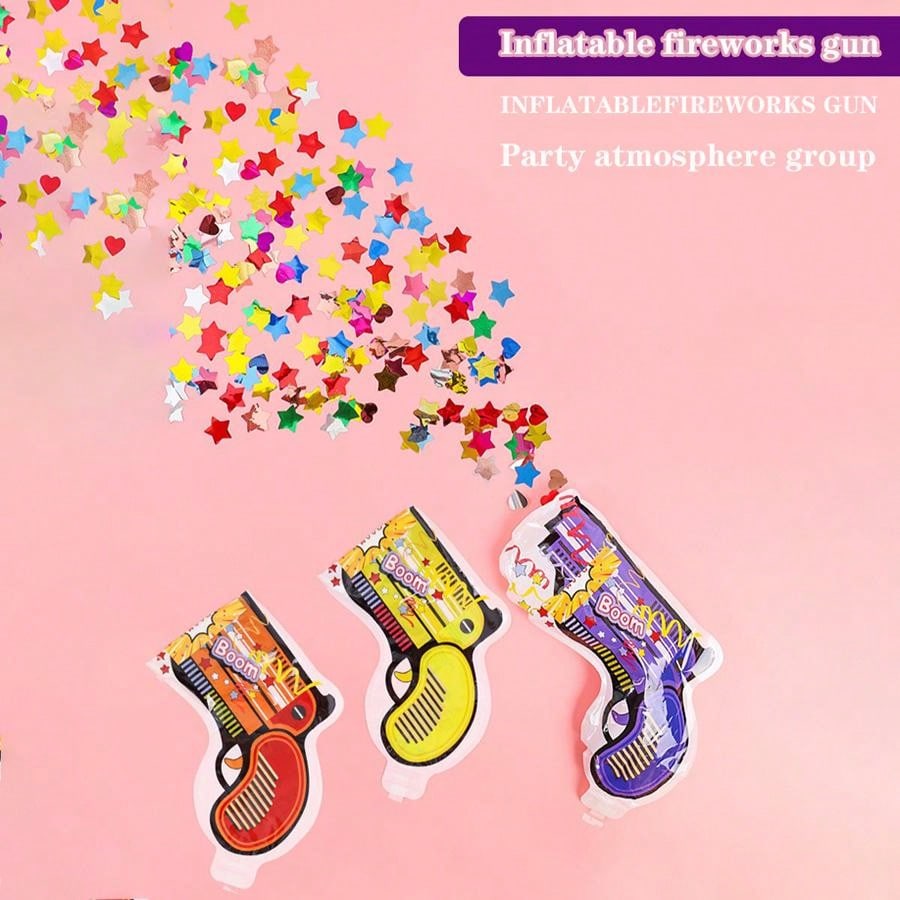 3pcs Inflatable Toy Fireworks Gun For Birthday, Wedding And Festival ...
