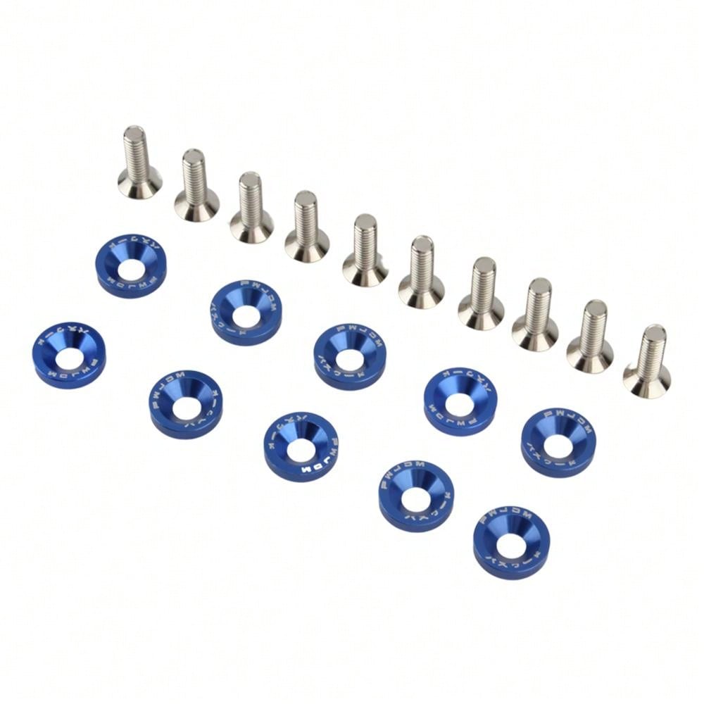 1set Blue M6 Washer Screw Universal Replacement Parts, Off-Road ...