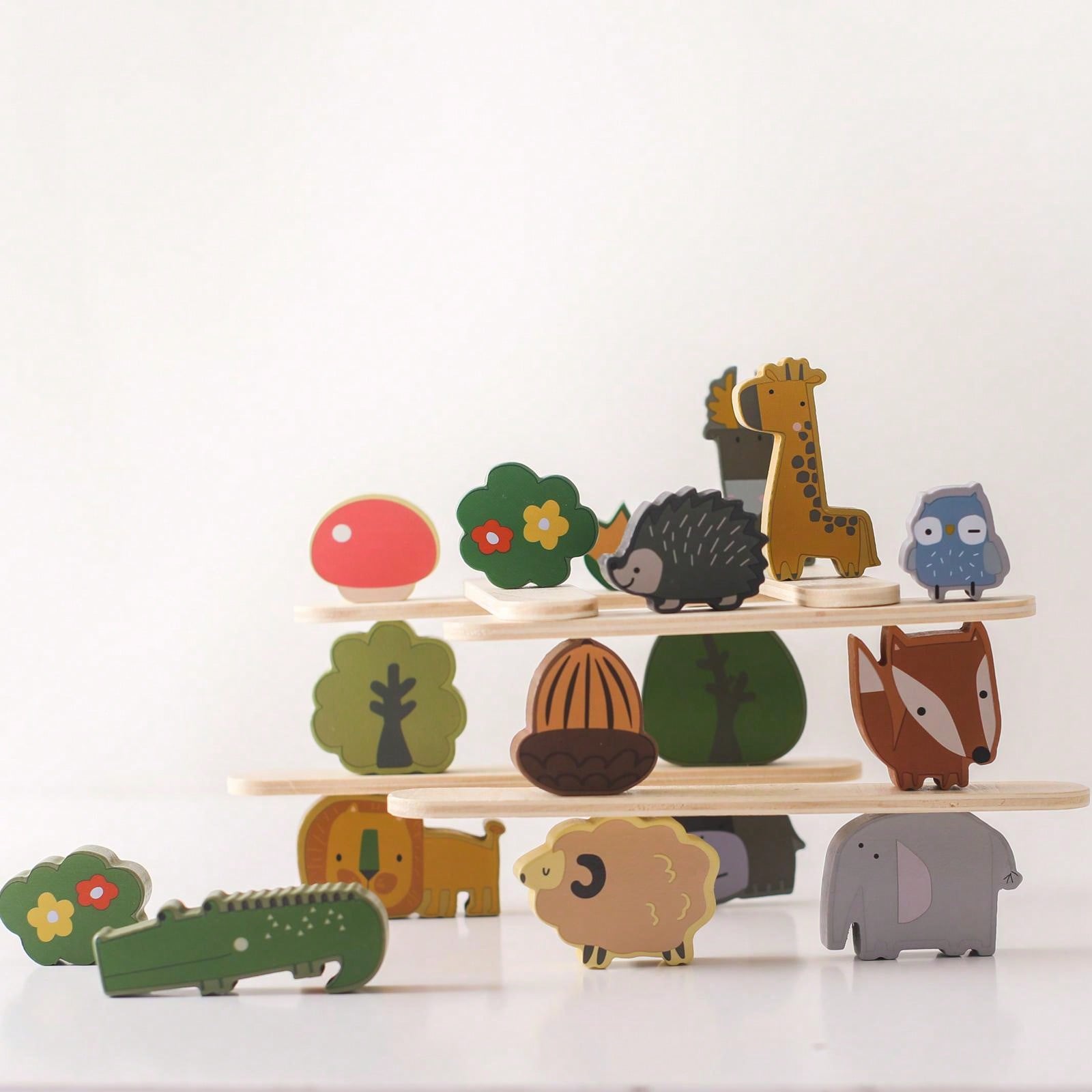 Animal Balance Building Blocks, Fun Toy For Enhancing Baby's Balance ...