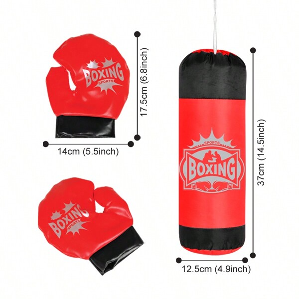 Party Games Red Boxing Punching Bag, Hanging Sandbag For Boxing ...