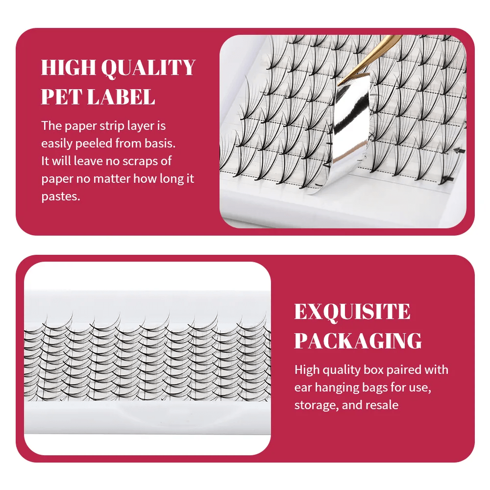 Fadvan 13D V Shape Premade Fan Lashes Sharp Narrow Stem Spikes Eyelash ...