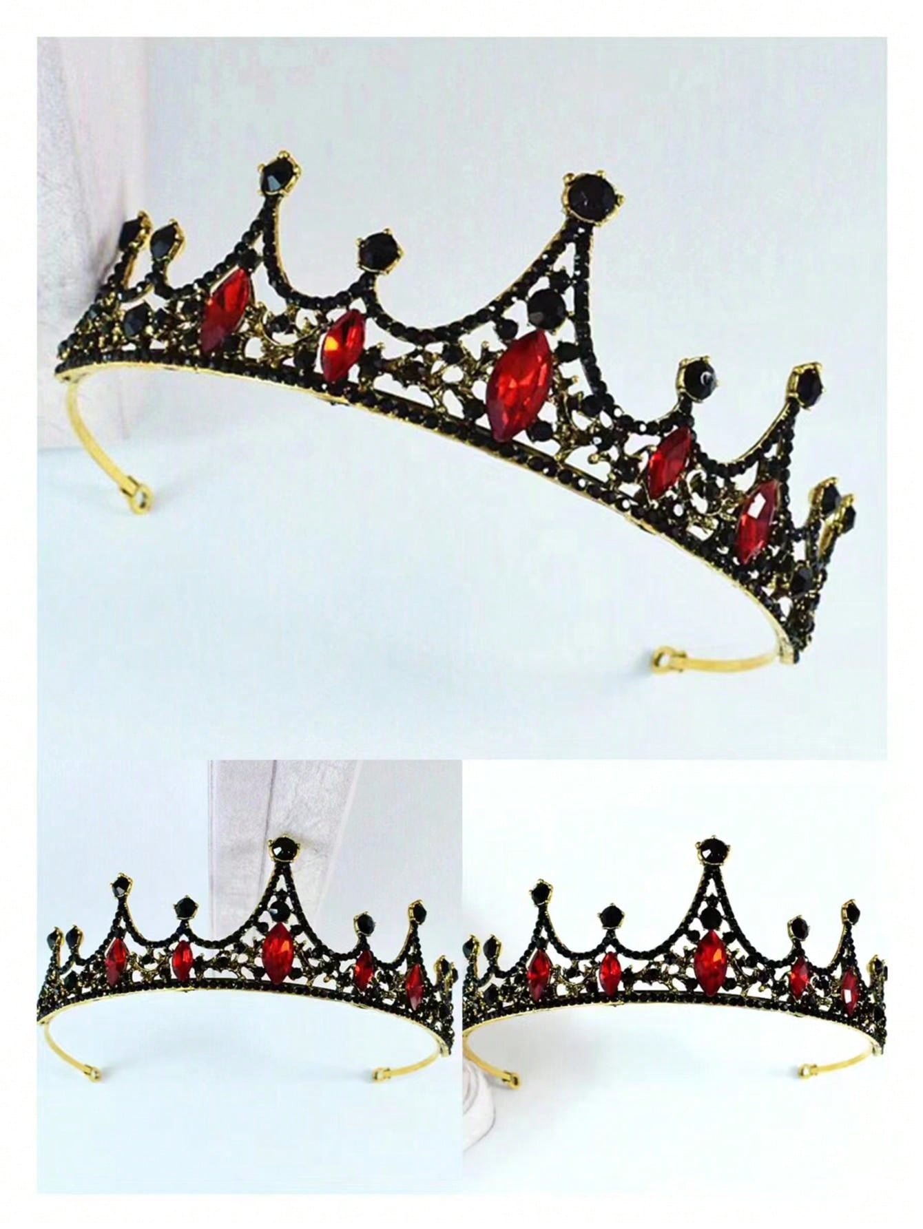 Corona Negra De Estilo Barroco Para La Reina, Accesorio Para El Cabello ...