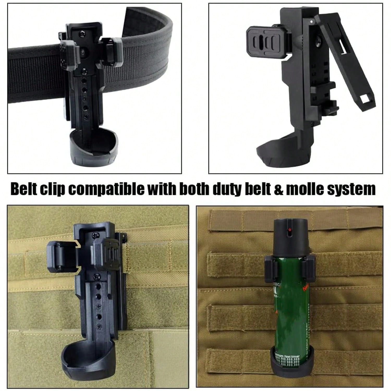 Spray Holster, Polymer Duty OC Spray Holder, Rotating Quick Draw Pouch ...