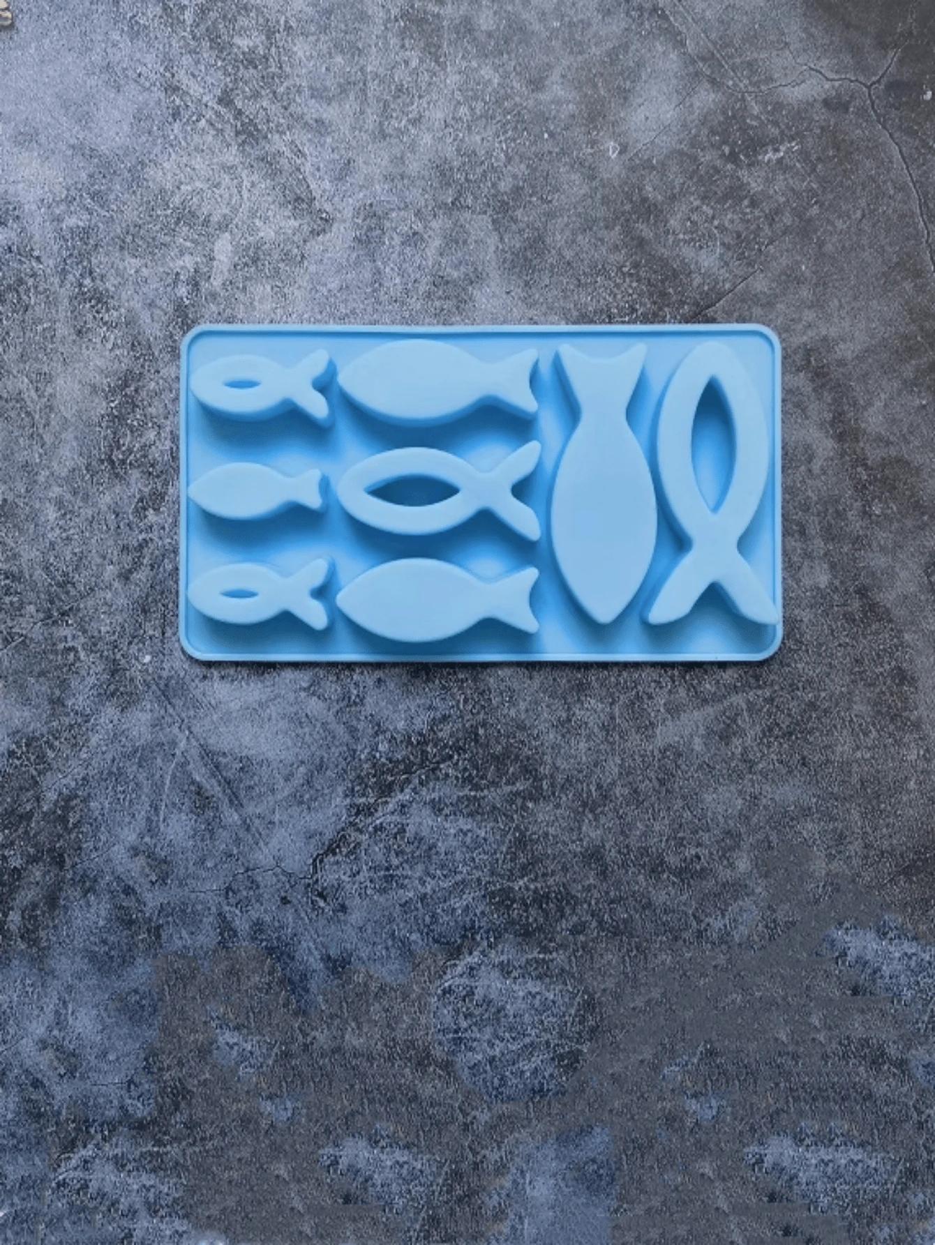 1pc Fish Shaped Ice Cube Tray & Ice Cream Mold & Silicone Film Kitchen ...