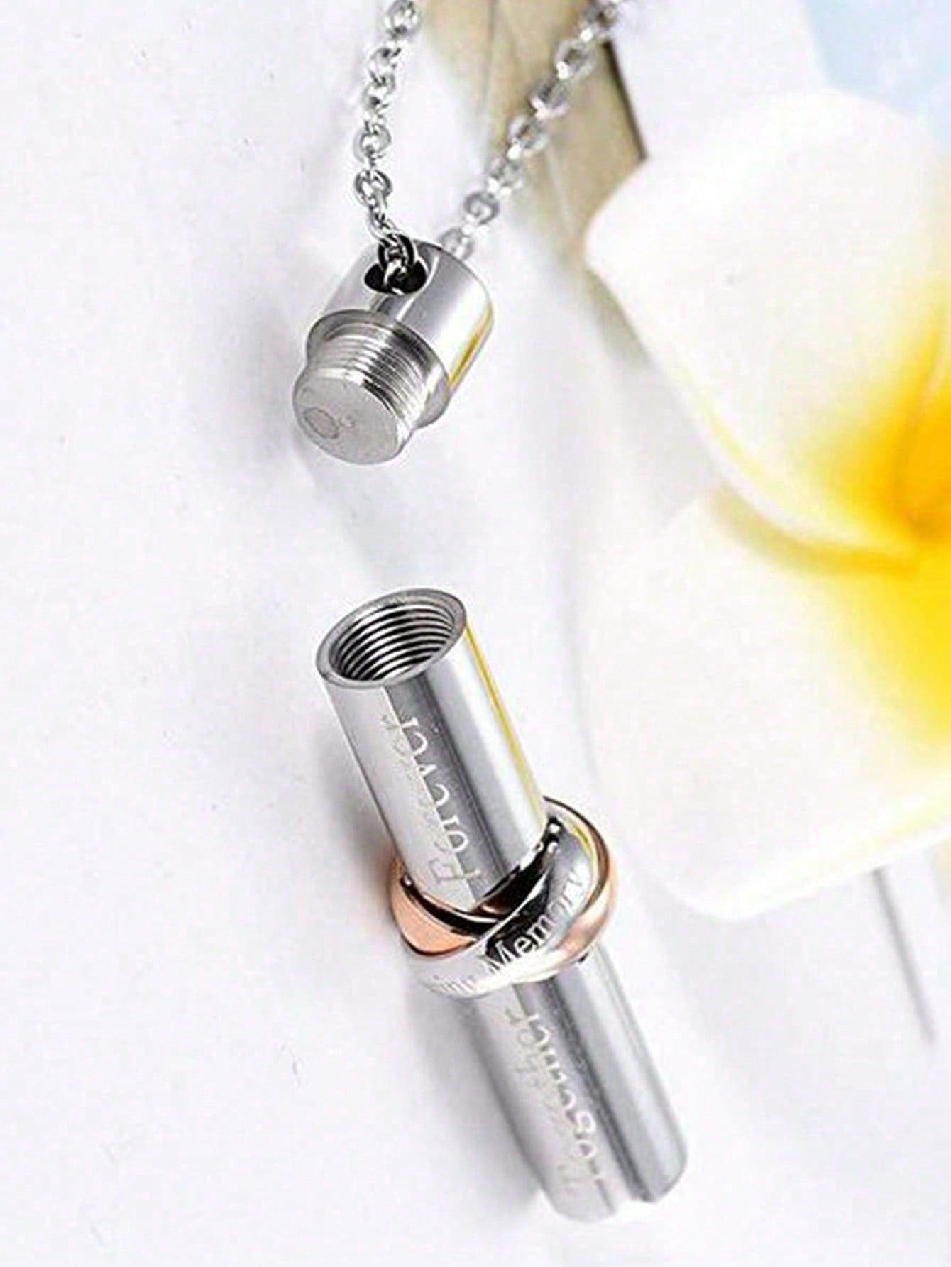 1 Pcs Cylinder Urn Necklace for Ashes Cremation Jewelry/Keychain for ...