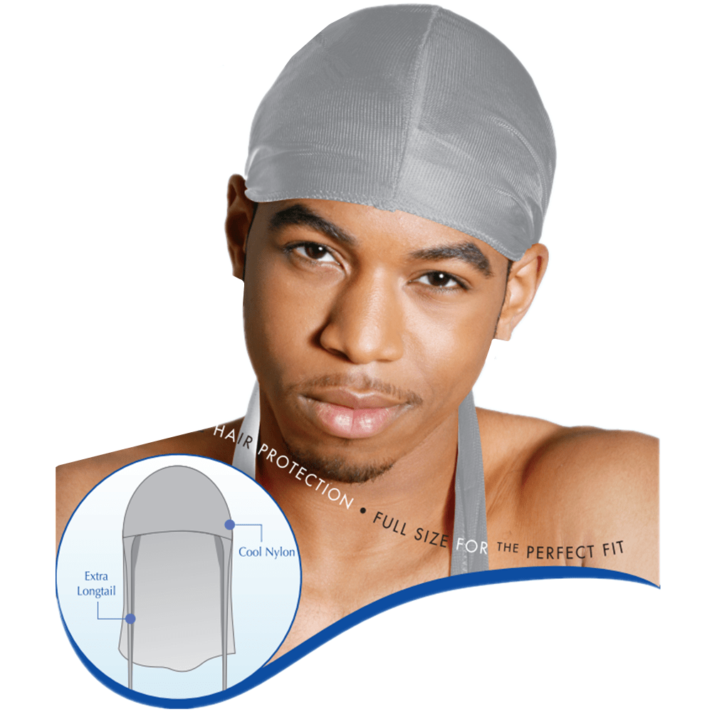 Satin Durag For Men Bandana Satin Du Rag Silk Doo Rag—Full Size For The ...