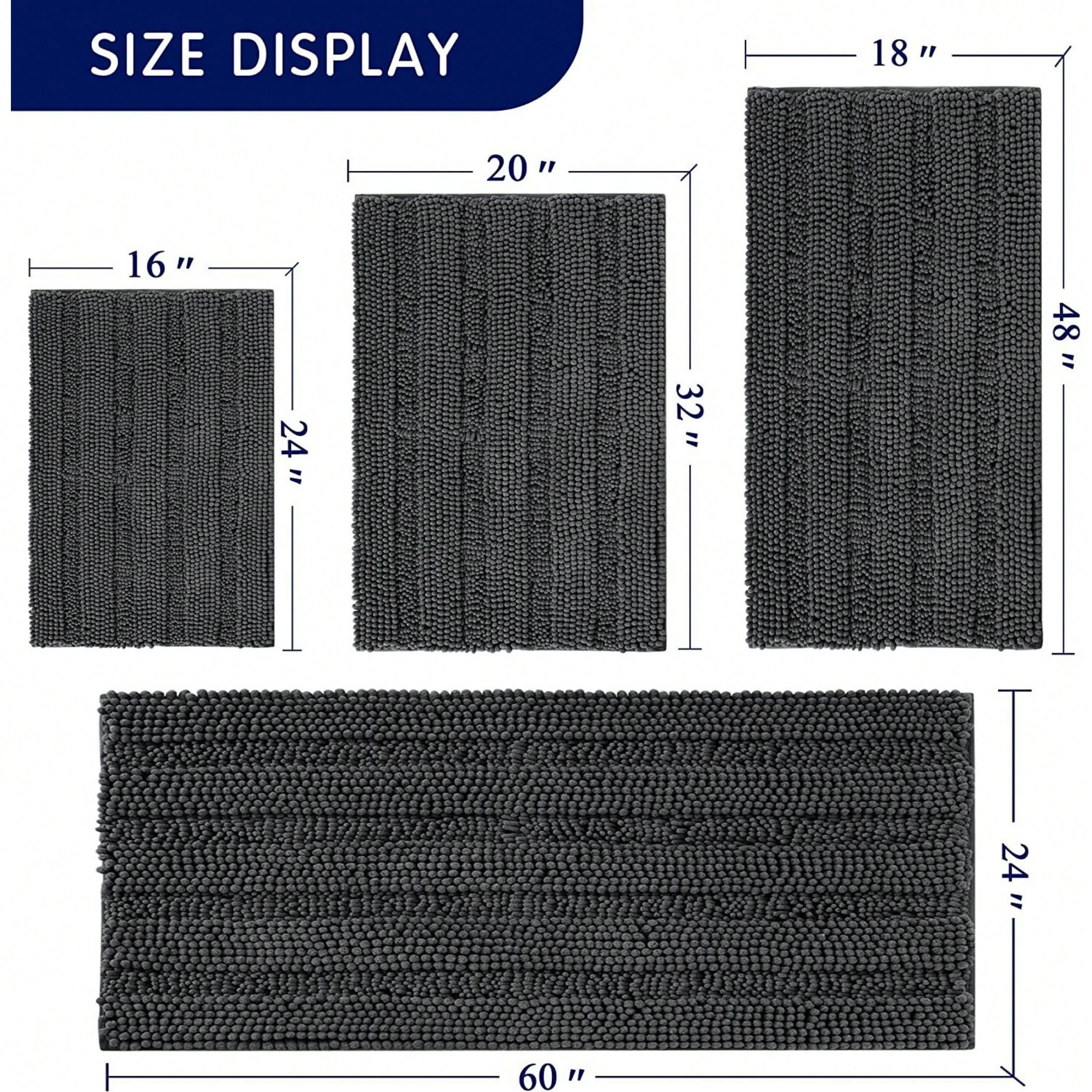 Thick And Thin Flannel Floor Mat With Water Absorption For Entrance And ...