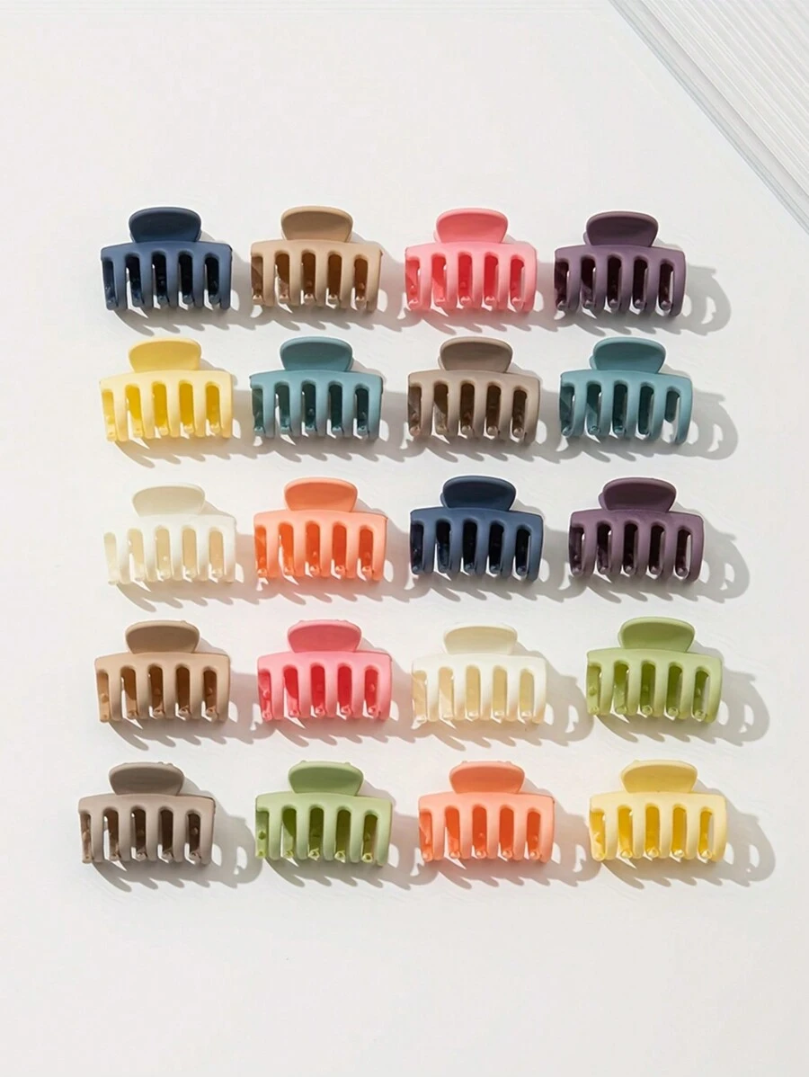 20 Mini Small Claw Clips, Candy Hair Accessories, Simple And Versatile ...