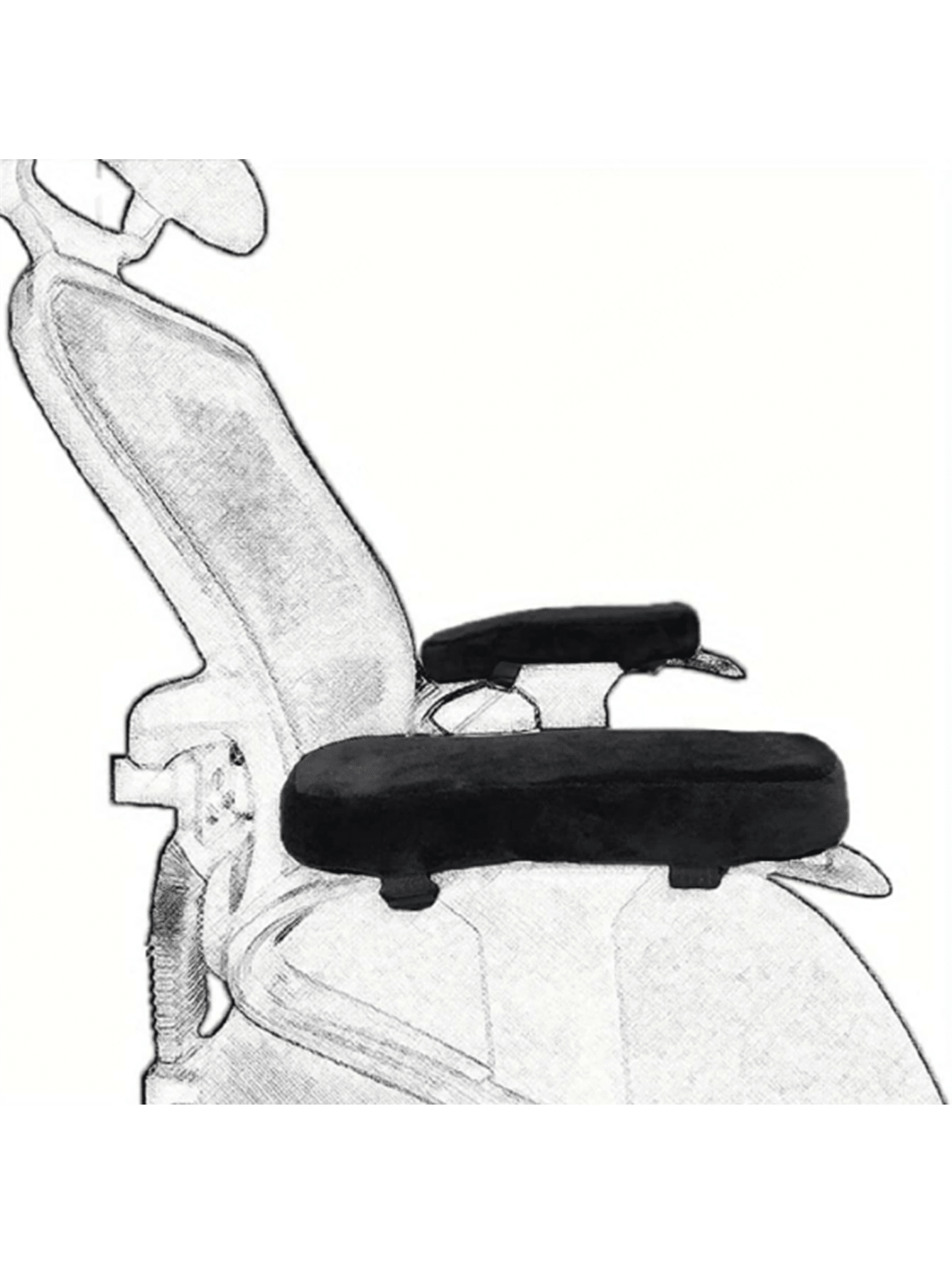 Desk Chair Arm Pads - Ergonomic Memory Foam Office Chair Armrest Pads ...