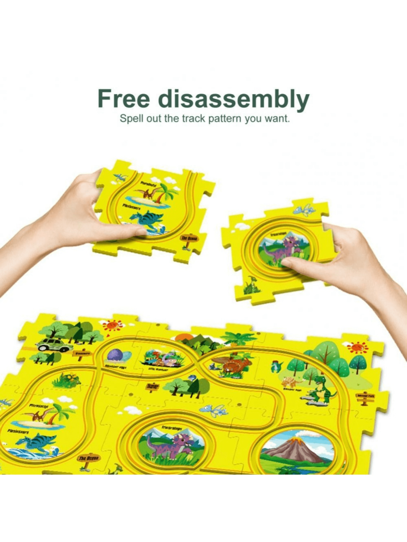 1 Set Training Diy Assemble Block Track Interactive Orbit Maze ...