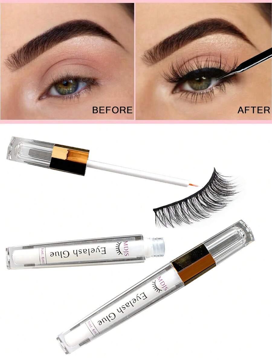 1 pcs 6ml eyelash glue, white transparent quick-drying lasting 48 hours ...