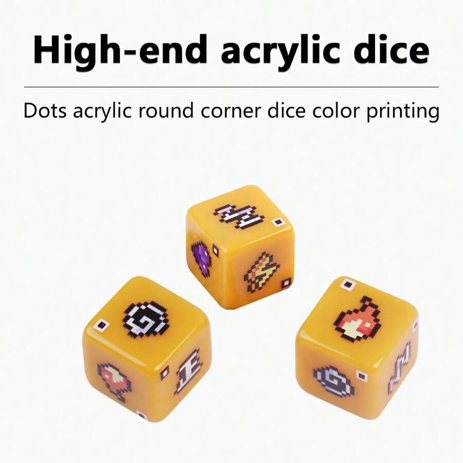5pcs/set Multiplayer Game Dice Essential Toy For Party Suitable For ...
