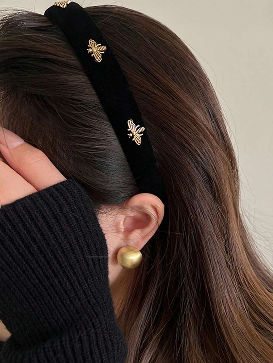 1 Peça Tiara Decorada com Abelha de 2cm de Largura para Mulheres ...