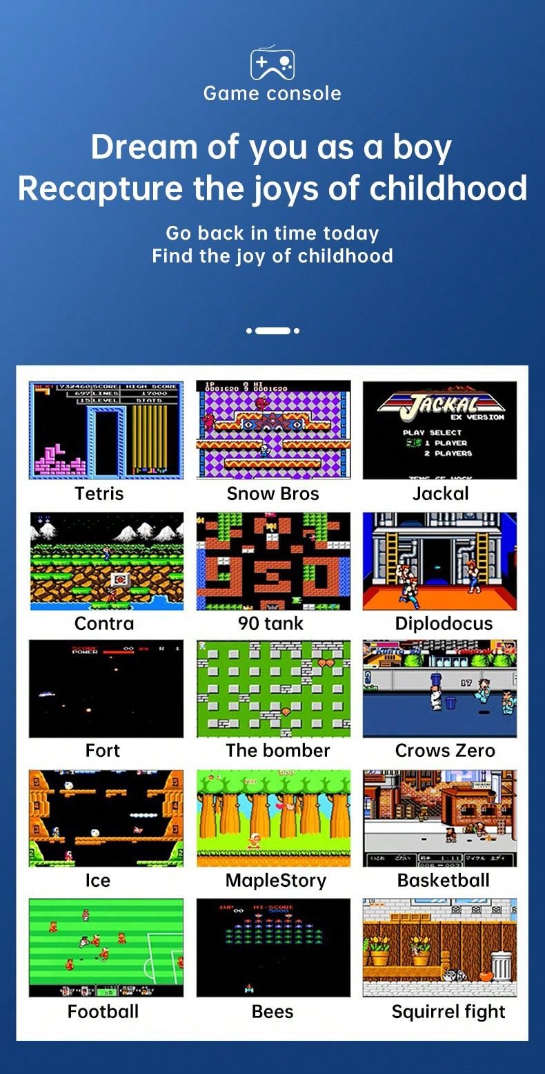 New Arrival Handheld Game Console With Joystick, Retro Color Match Psp ...