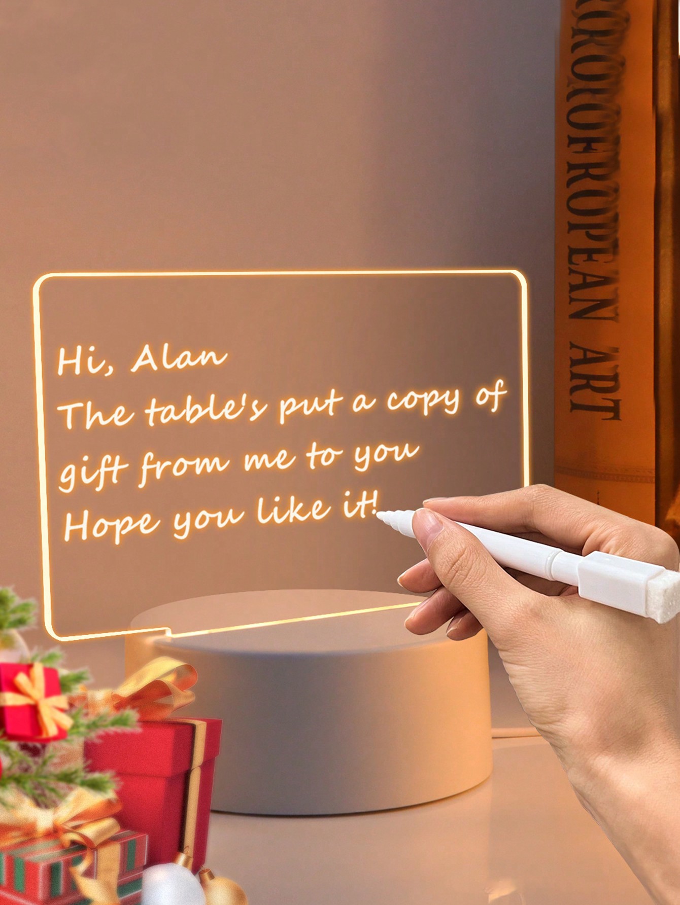 Light-up Memo Board Reminder Board With Pen, Creative Usb Plug-in ...
