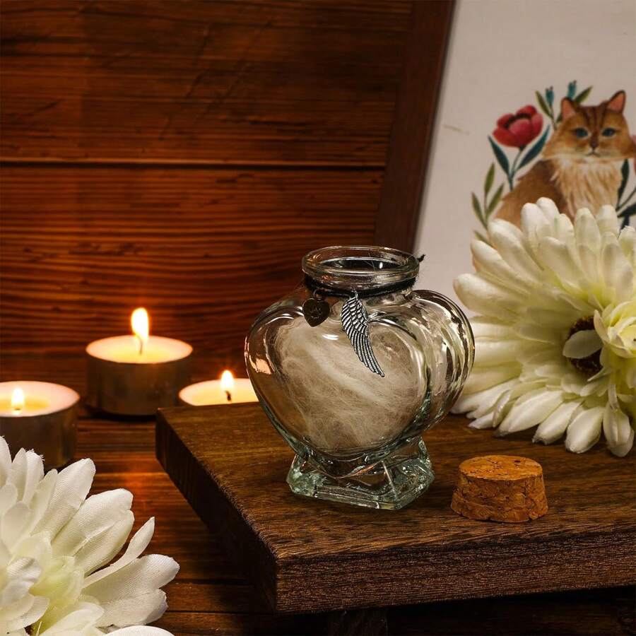 Pet Hair/fur Keepsake Bottle, Pet Fur Keepsake, Dog/cat Fur Keepsake ...