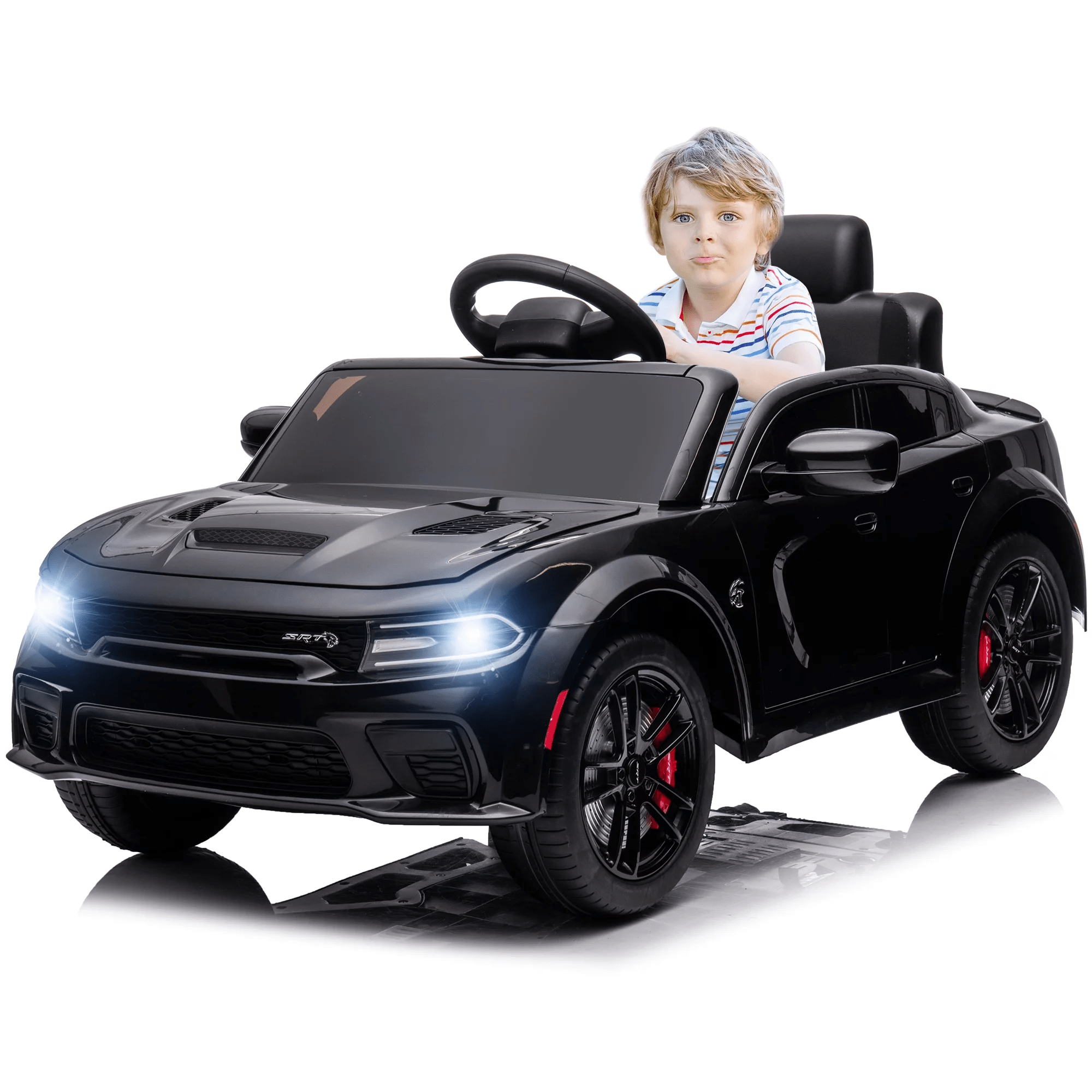 SEGMART Electric Ride On Cars For Kids, 12 V Licensed Dodge Charger SRT ...