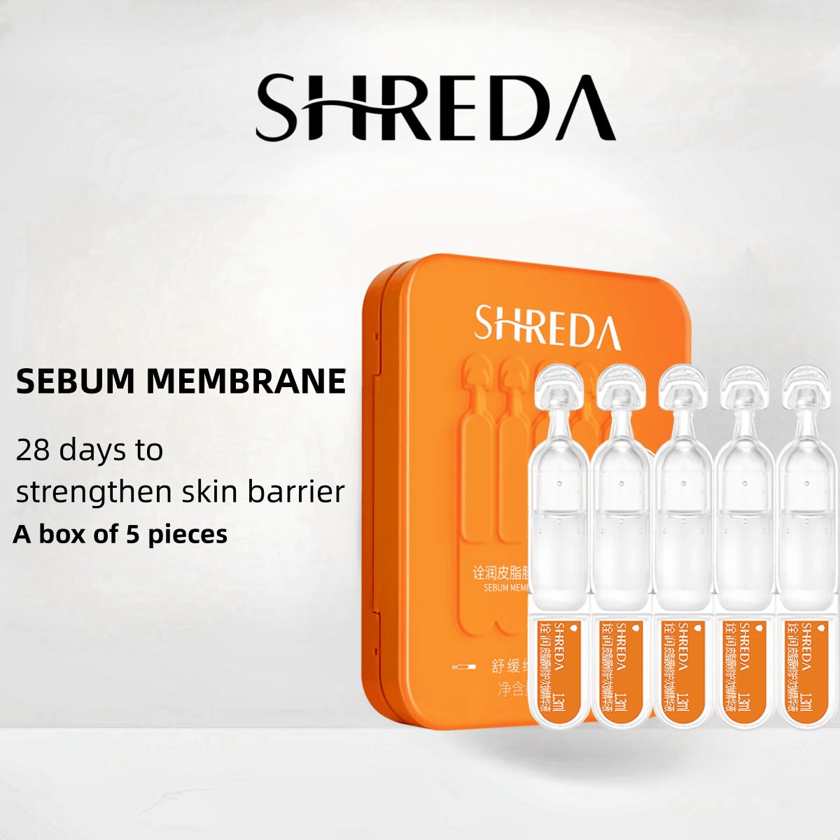 Shreda Sebum Film Repair Secondary Jetable 5 Pack Barrière Apaisante ...