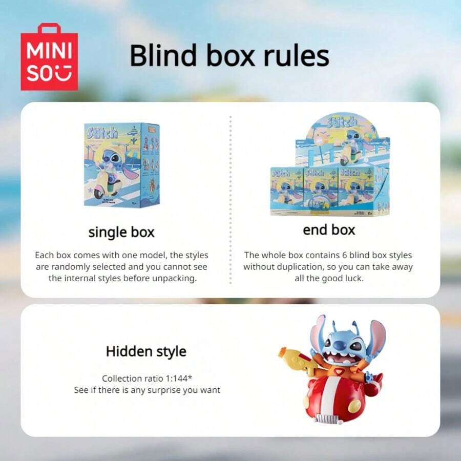 Miniso Lilo & Stitch Play Series Blind Box Figures, Figure Ornaments ...