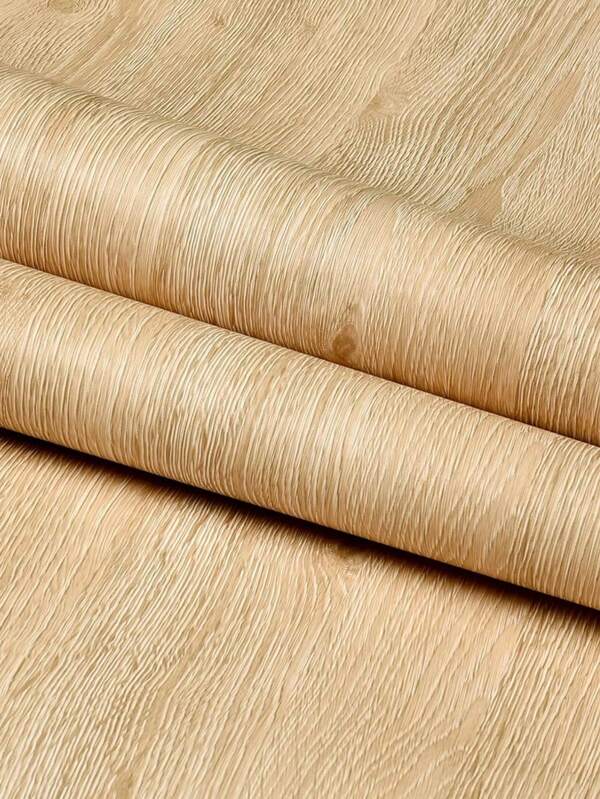 1 Roll Wood Wallpaper Peel And Stick Faux Wood Contact Paper For Table ...