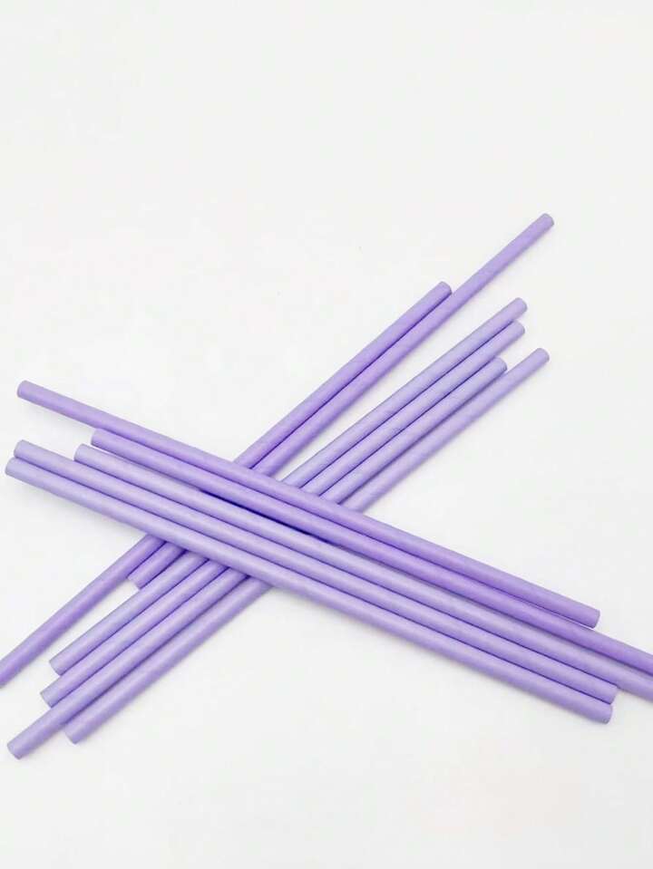 Purple Paper Straws
