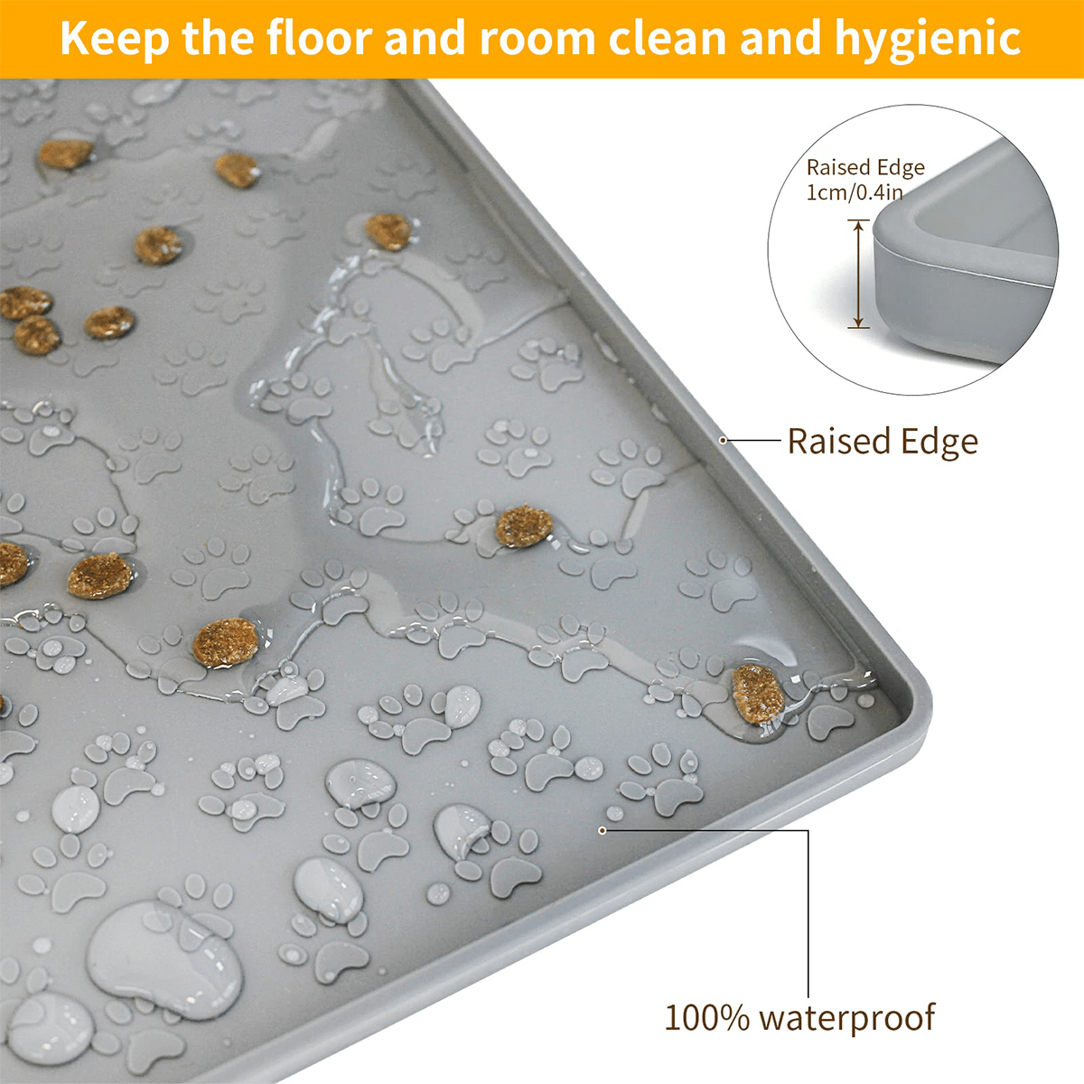 Haustier Platzmatte, Anti-rutsch Katze/hund Fütterungs Mat ...