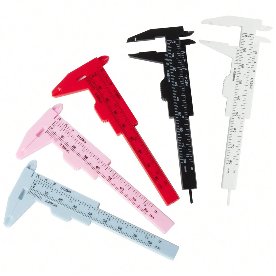 Kcute Plastic Vernier Caliper 0-80mm Measuring Tool For Gemstones ...