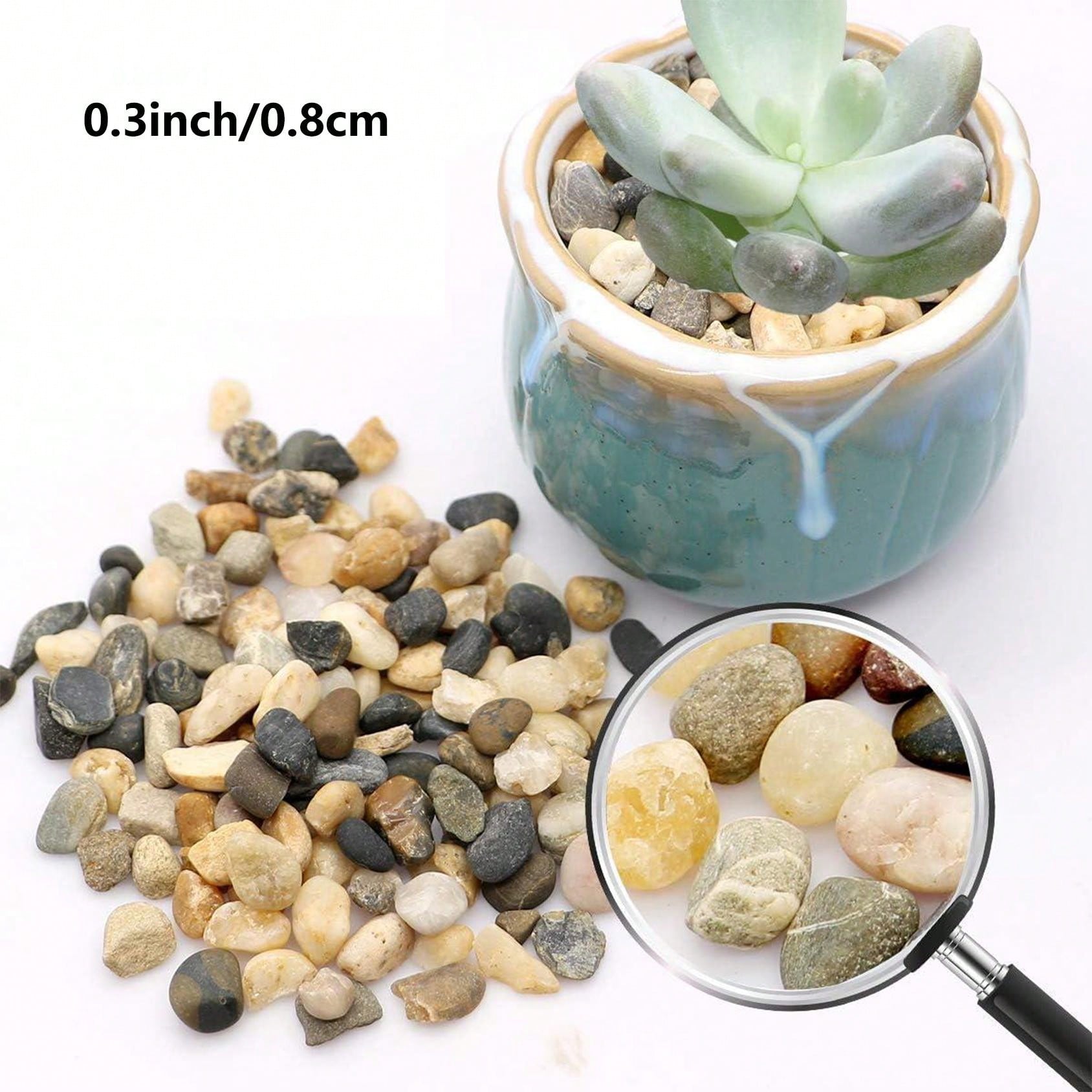 River Rocks Stones Natural Decorative Mixed Color Pebbles Fish Tank ...