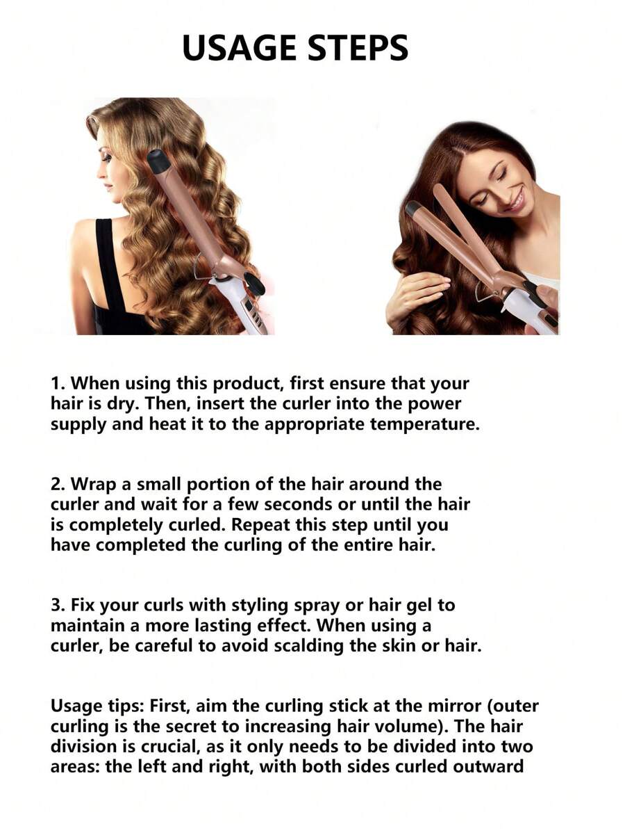 Automatic Hair Curler, Electric Big Curl Hair Sticks, For Student ...