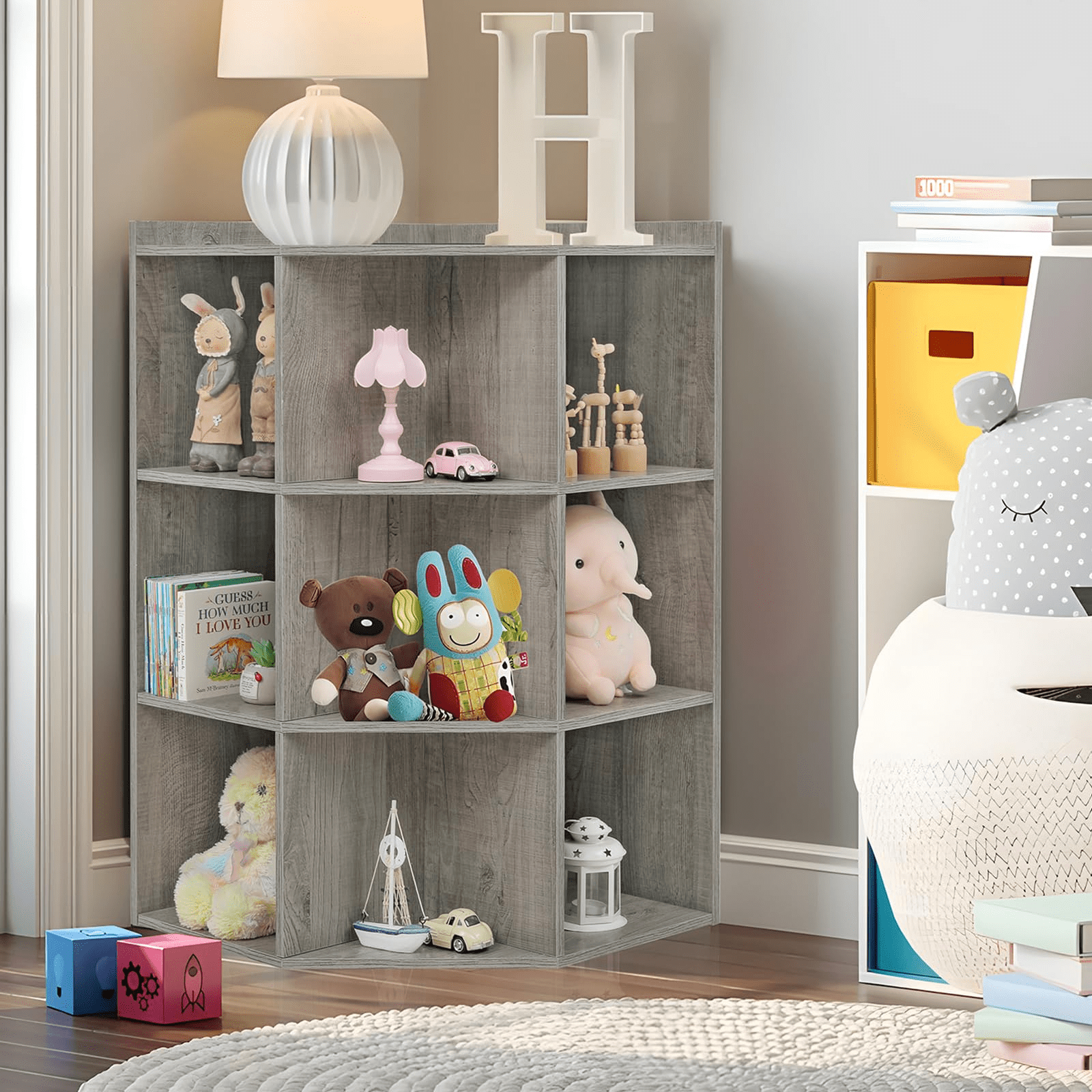 Corner Cabinet, Corner Storage With USB Ports And Outlets, Corner Cube ...