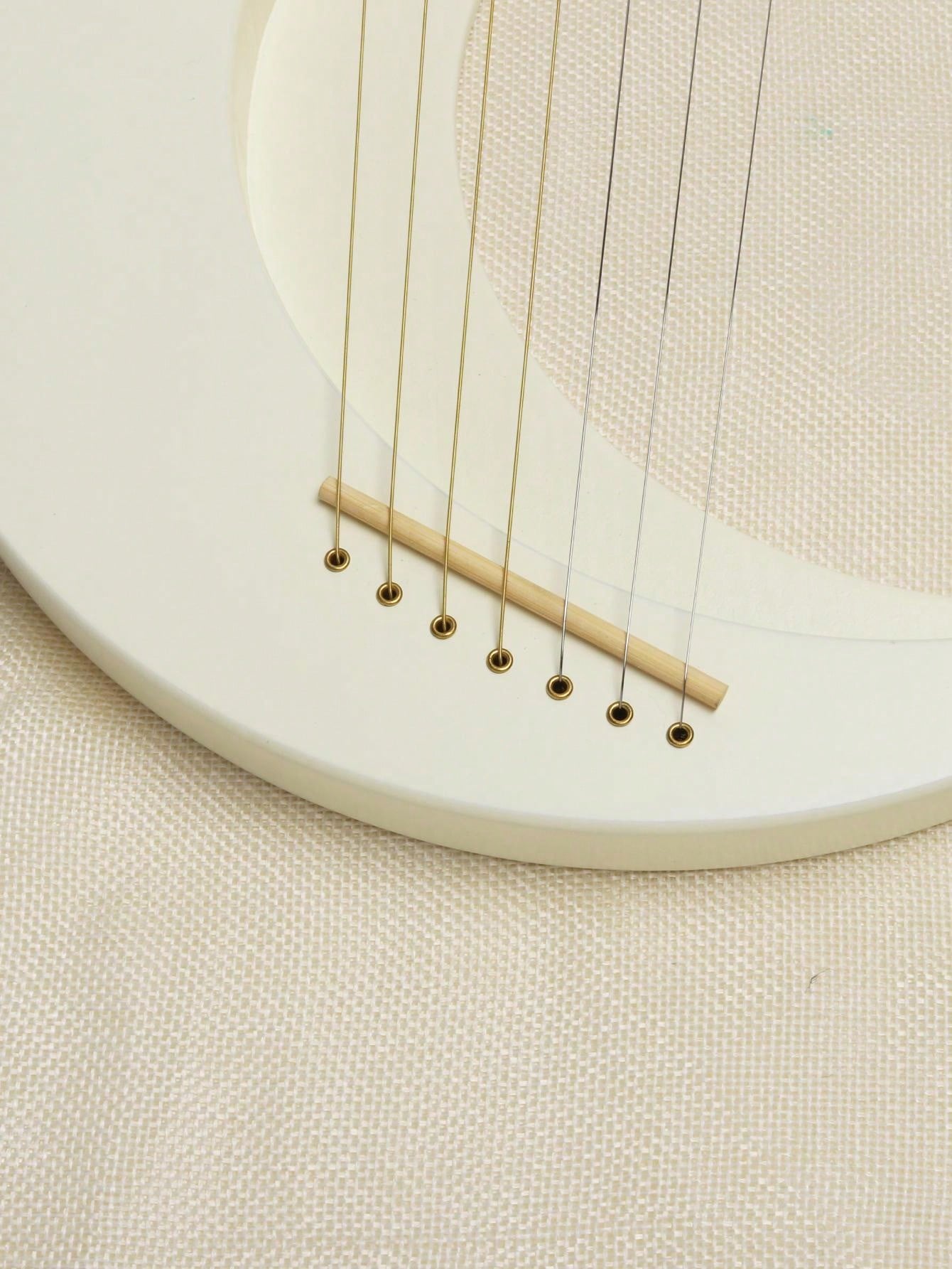 1pc 7 String Lyre Harp With Crescent Moon Shape Miniature Beginners