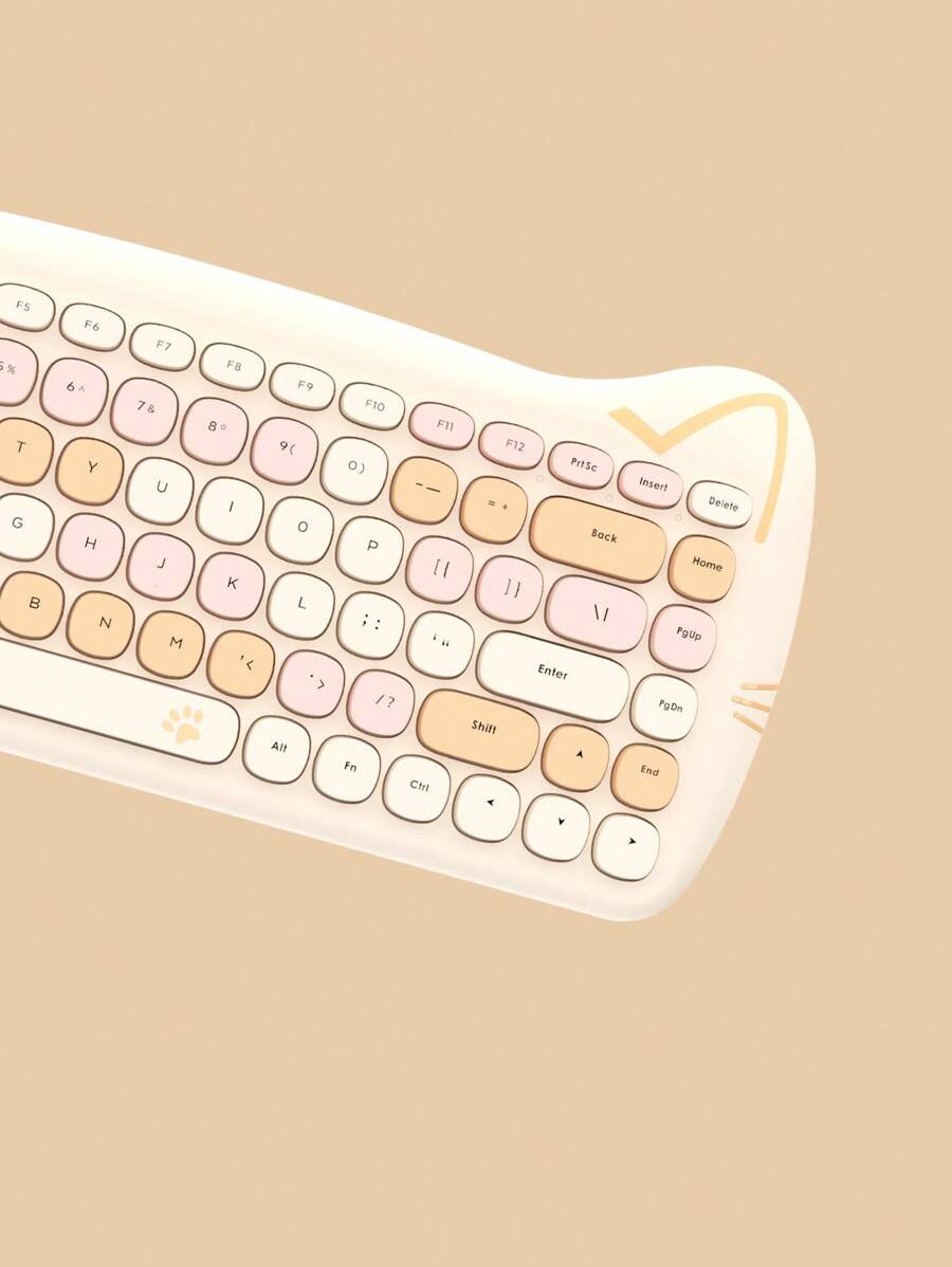 MOFII Mofii Skyscraper Cat Wireless Keyboard And Mouse Set, Colorful ...