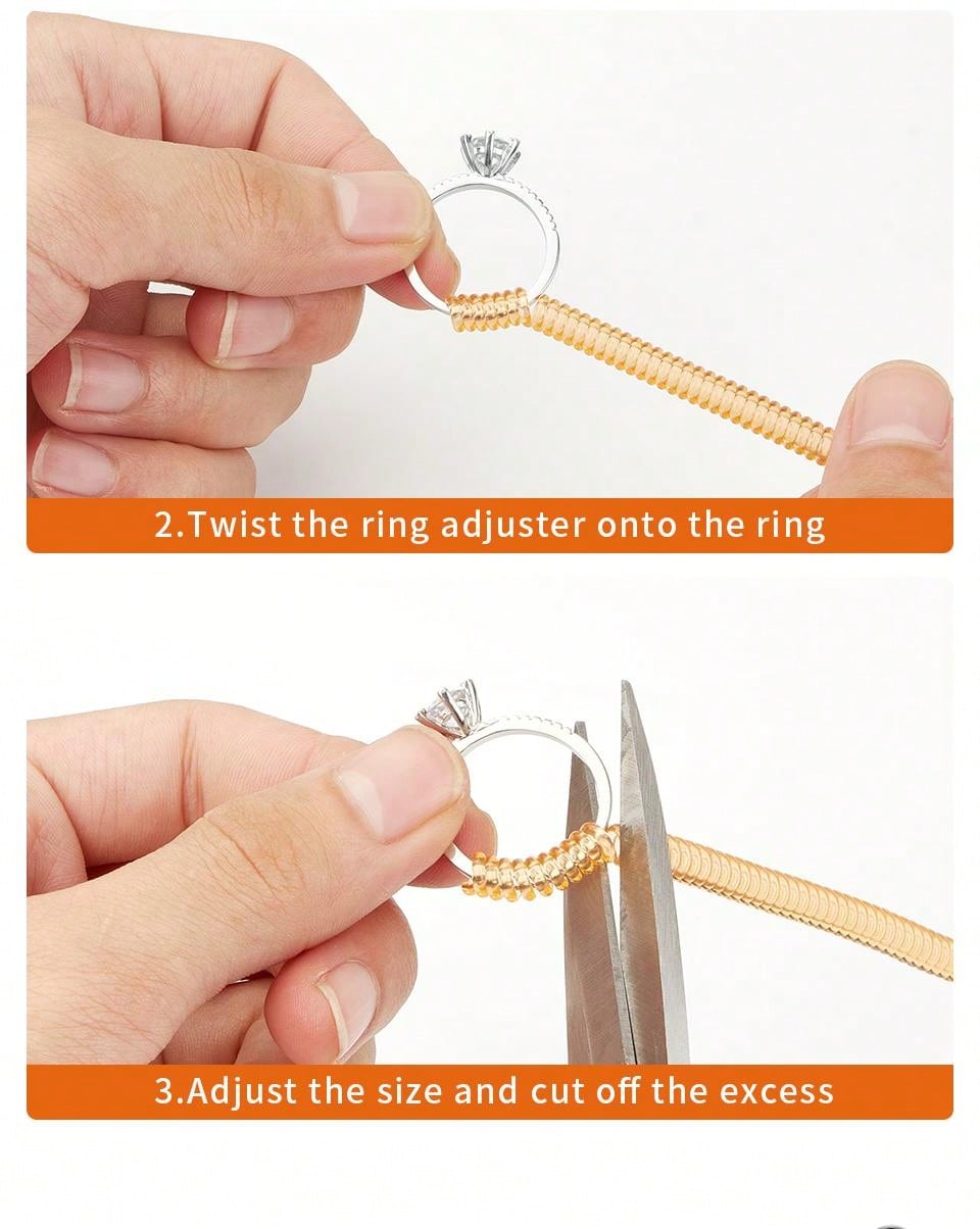 Ring Size Adjuster, Invisible Ring Sizer, Tightener, Reducer, Guard ...