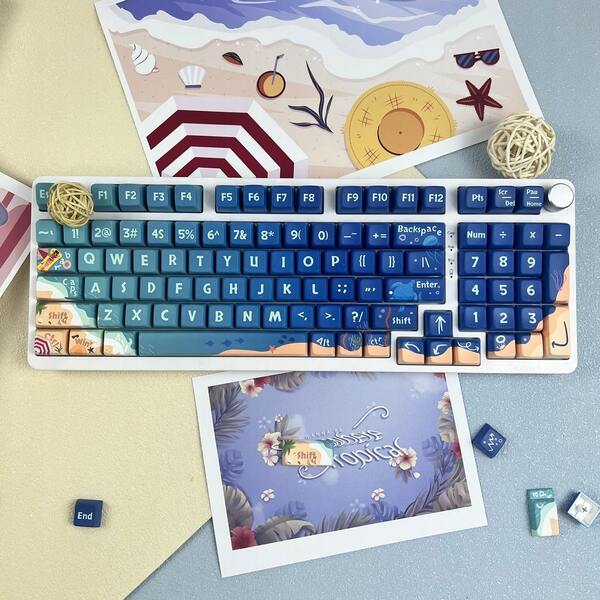 Blue Temptation Gradient Mda Non-transparent Full Five-face Dye ...