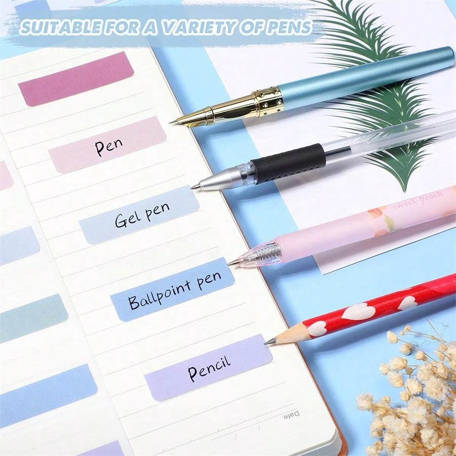 Morandi Colors Translucent Sticky Index Tabs, 3 Different Sizes 6 ...