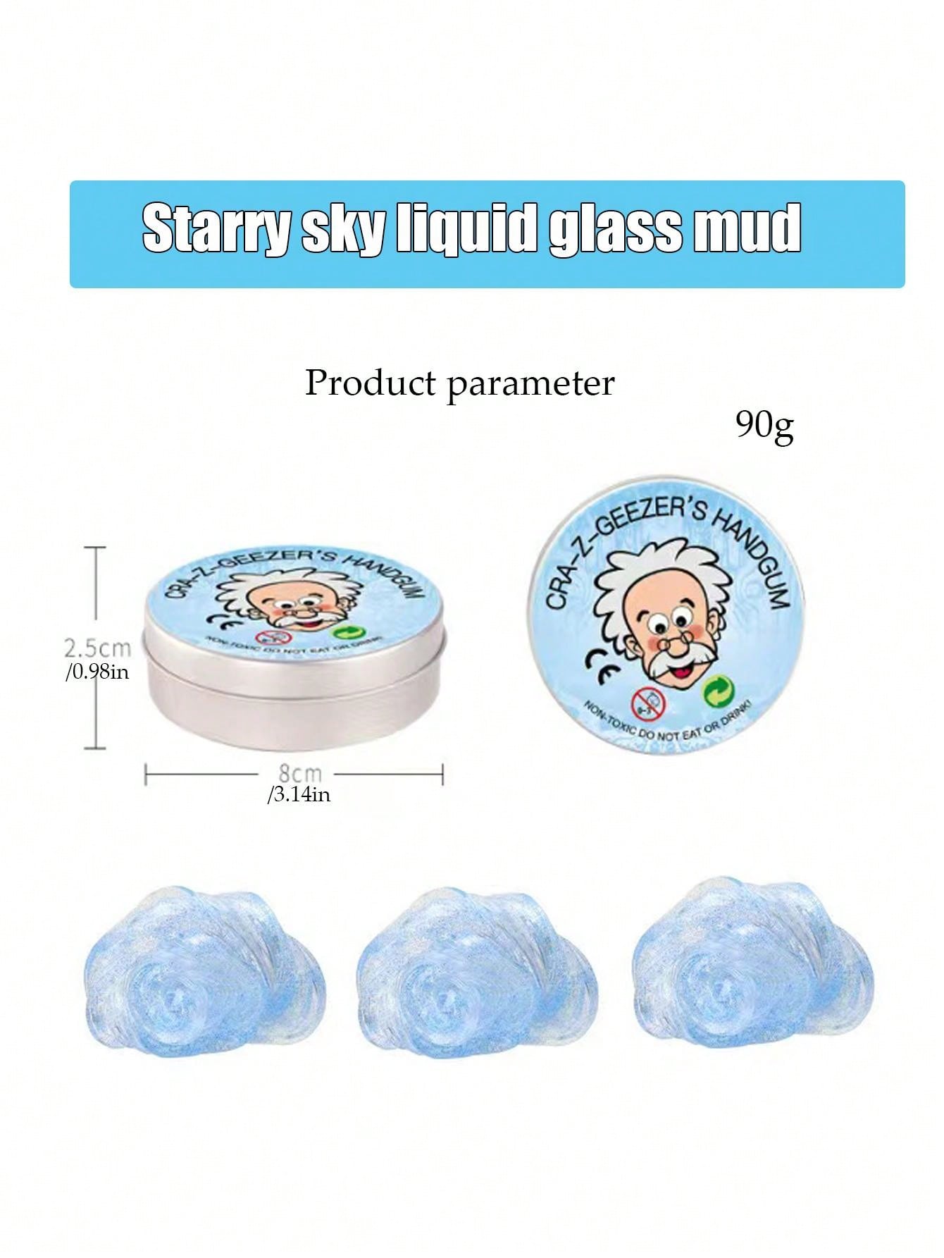 Liquid Glass Slime Heat-sensitive Color Changing Crystal Bouncing Putty ...