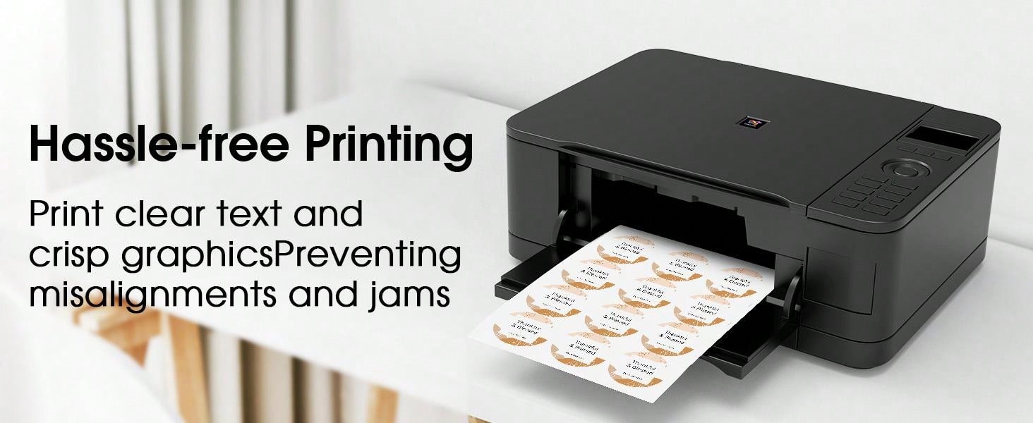 MROCO 360 Labels 2.5" Round Sticker Labels, for Inkjet or Laser Printer ...
