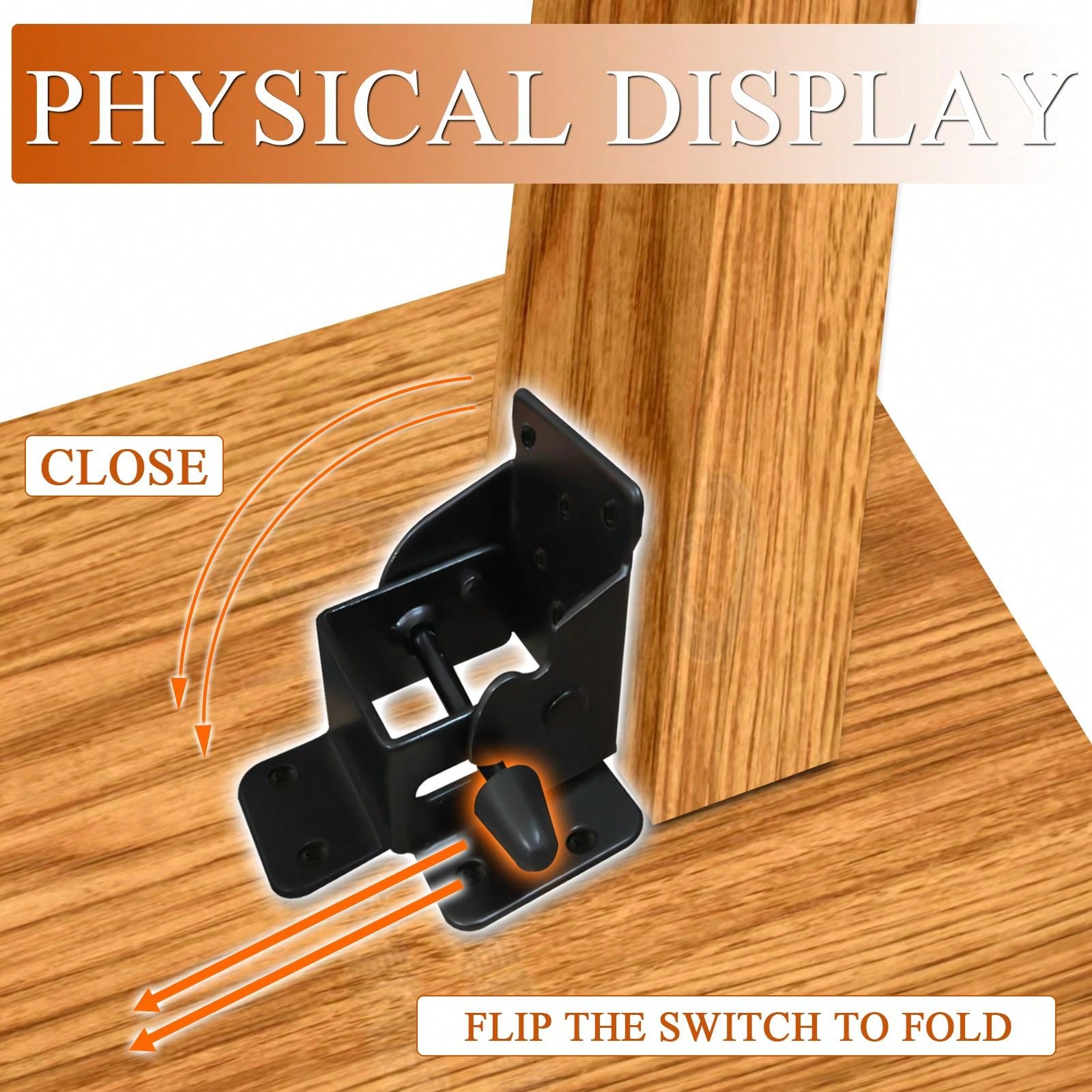 Folding Table Legs Brackets 4 PCS,Ninety degree side brake folding ...