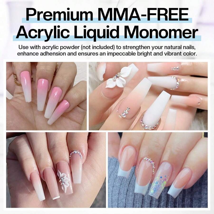 Modelones 8 Oz Monomer - Professional Monomer Acrylic Nail Liquid ...
