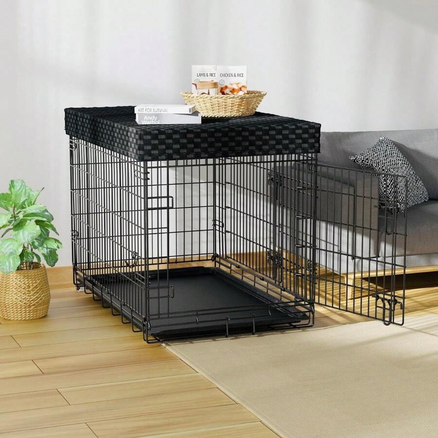 30 Inch Dog Crate for Medium Dogs - Cage Indoor Double Door Dog Kennel ...