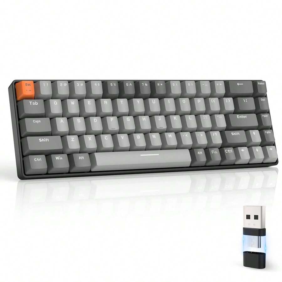 MAGIC-REFINER RK68 Wireless Mechanical Keyboard, 60% Percent Gaming ...