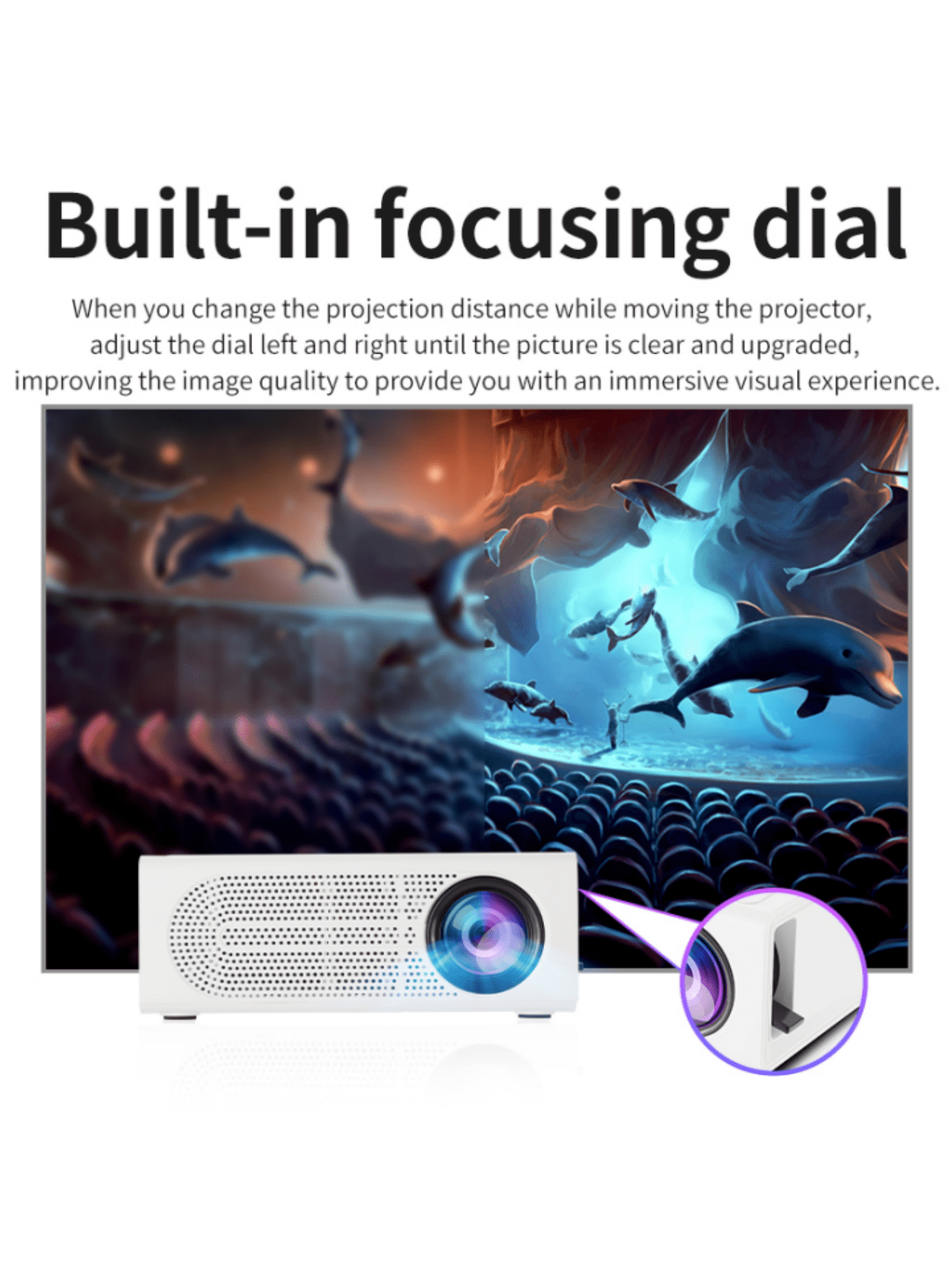 Projecteur Portable Led Hd M200, Cinéma Maison Intelligent Pour Une ...